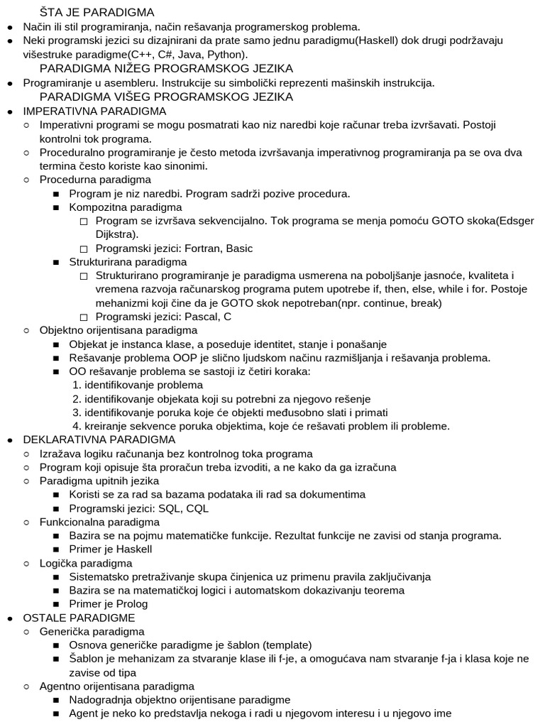 Programske Paradigme | PDF