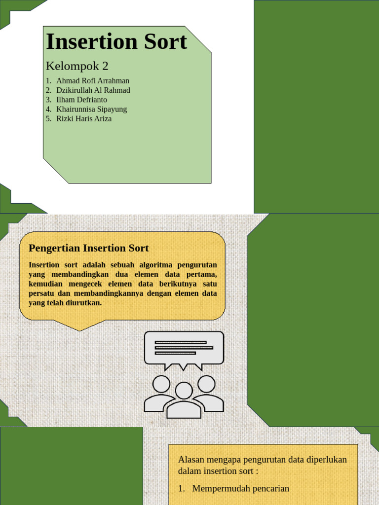 Kelompok 2 - Insertion Sort | PDF