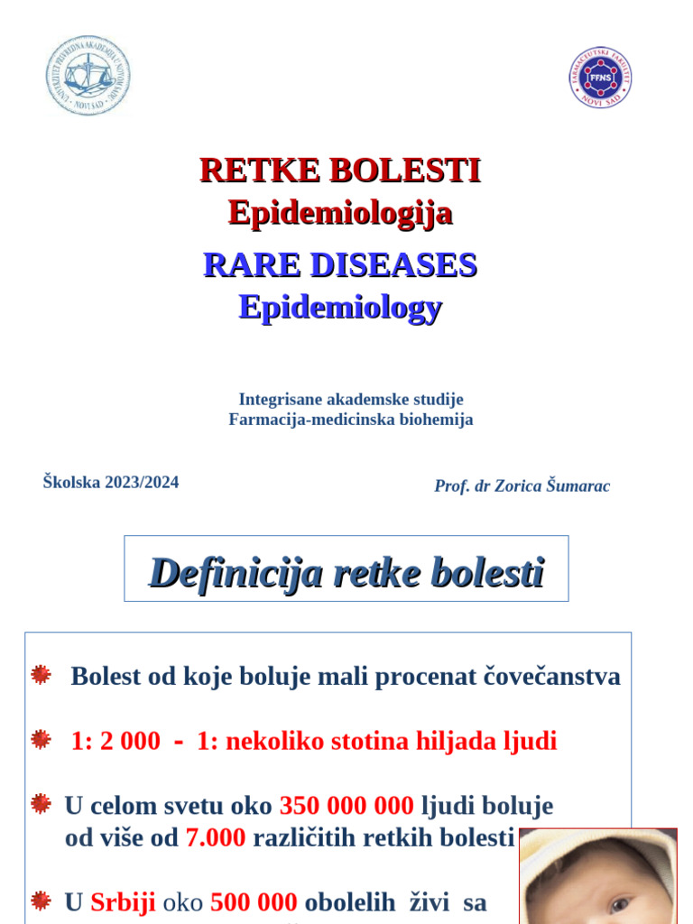 Retke Bolesti Epidemiologija | PDF