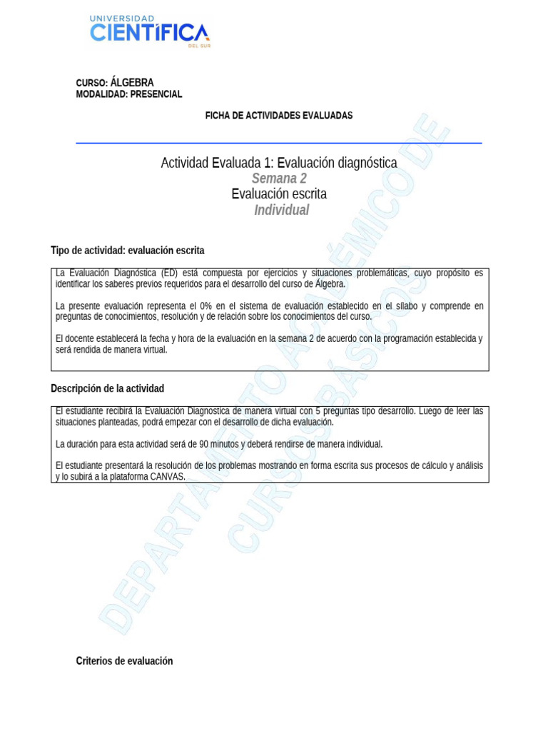 Ficha Algebra Ma-100 2024-2-1 | PDF