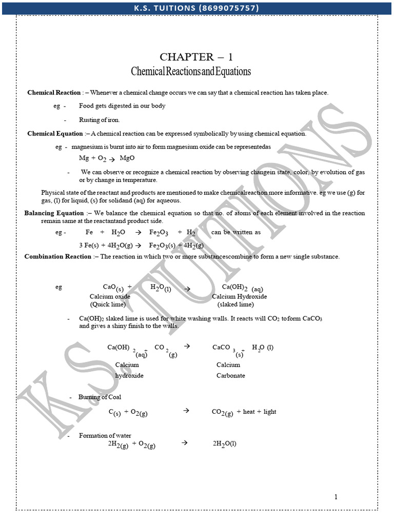 Class 10 ch1 Notes | PDF
