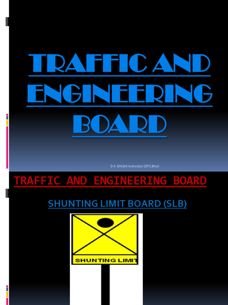 Traffic and Engineering Board | PDF