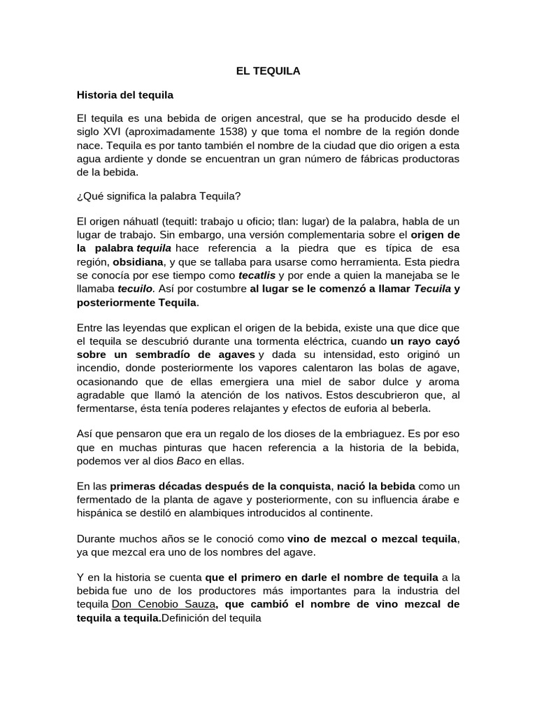 EL TEQUILA | PDF