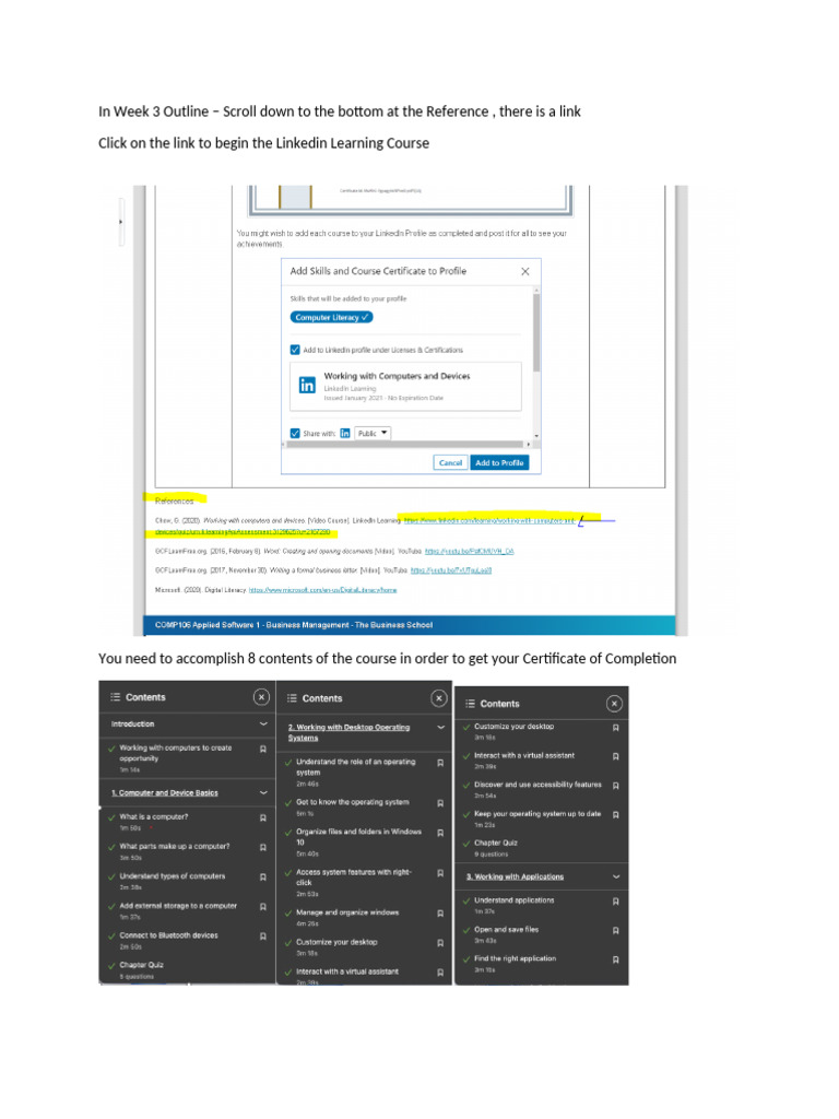 Digital Literacy Assignment - INSTRUCTION | PDF