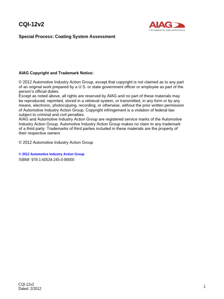 Copia de CQI-12 Coating System May2018 | PDF