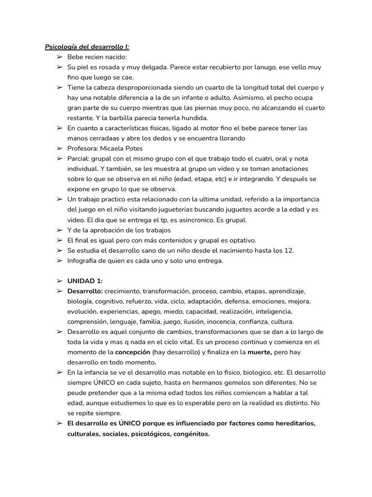 Psicología del Desarrollo Infantil: Claves y Etapas | PDF | Aprendizaje ...