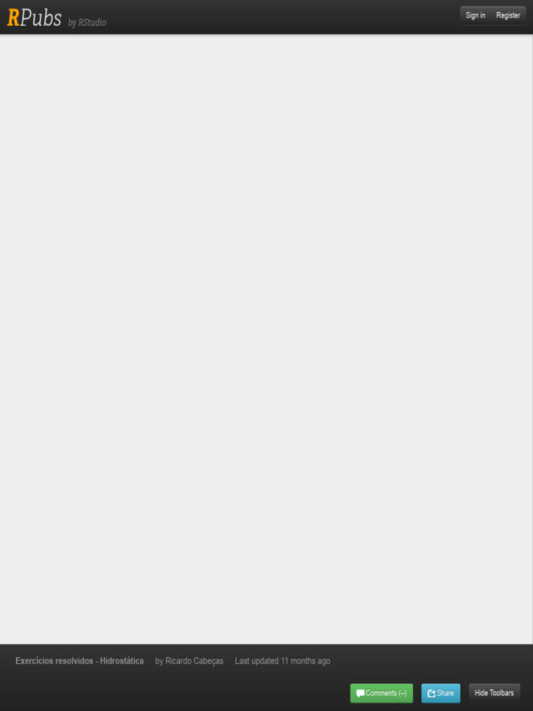 RPubs - Exercícios Resolvidos - Hidrostática | PDF