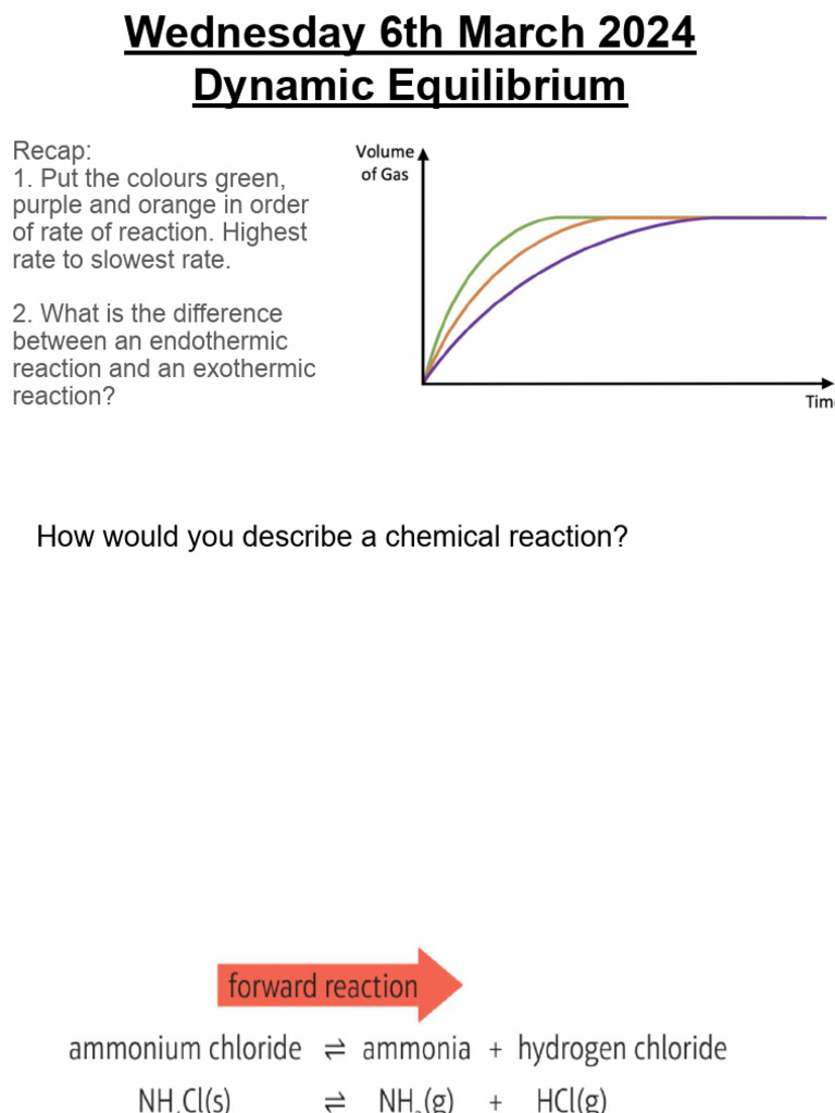 Lesson 53 Dynamic Equilibrium | PDF