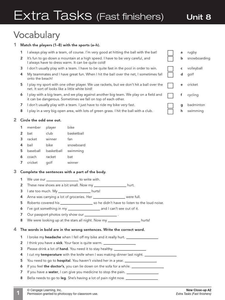Ncu A2 Extra Tasks U8 FF | PDF
