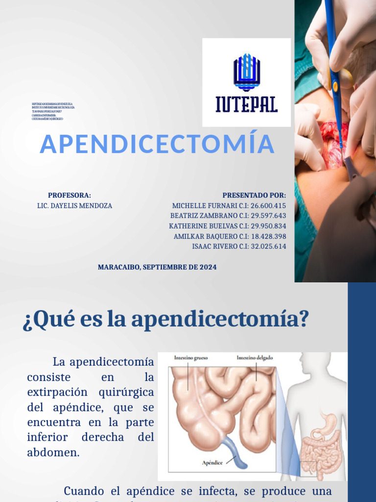Apendicectomía Láminas. | PDF