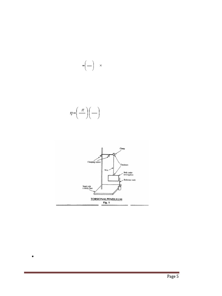 Torsional Pendulum Pdf