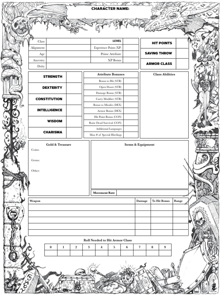 SW Character Sheet 2023 | PDF