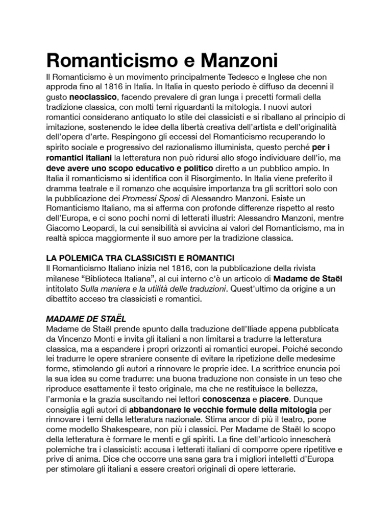 Verifica Manzoni | PDF