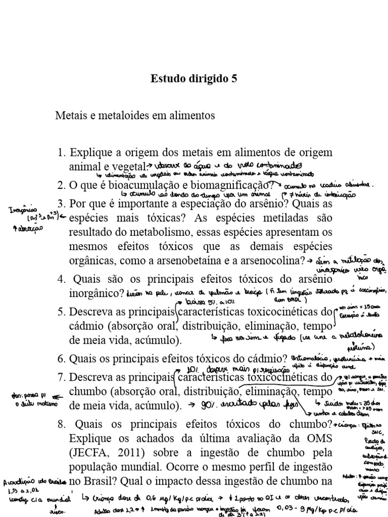 Estudo Dirigido 5 | PDF