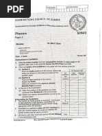 CXC Physics p2 Answers PDF | PDF
