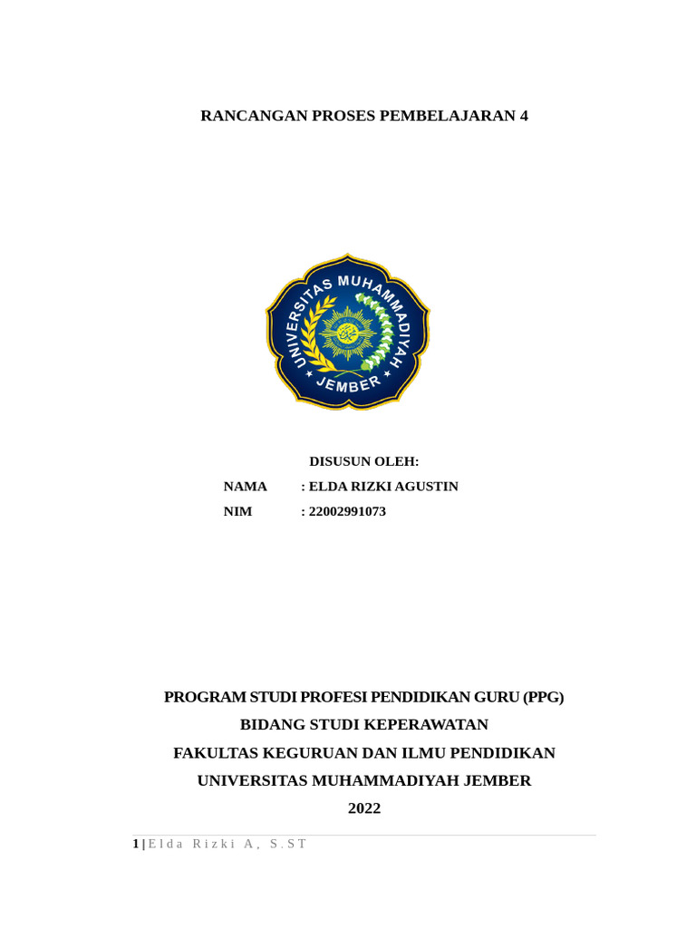 RENCANA AKSI 4 - ELDA | PDF