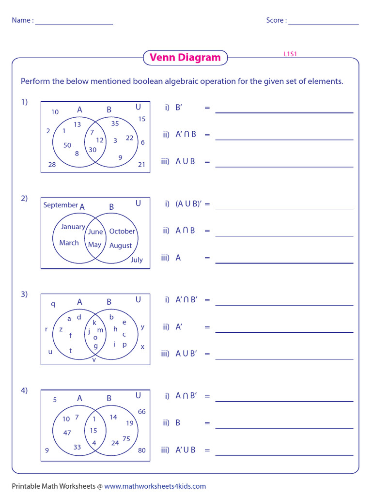 Grade 9 Venn Diagram | PDF