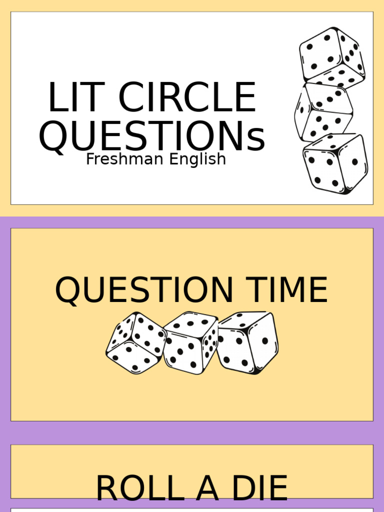 Lit Circle Questions | PDF