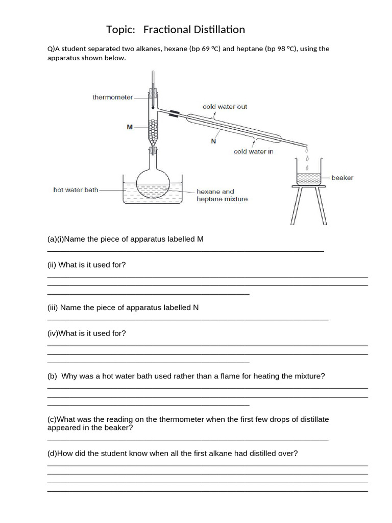 fractional distillation | PDF