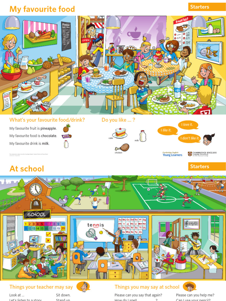 Starters Classroom Posters | PDF