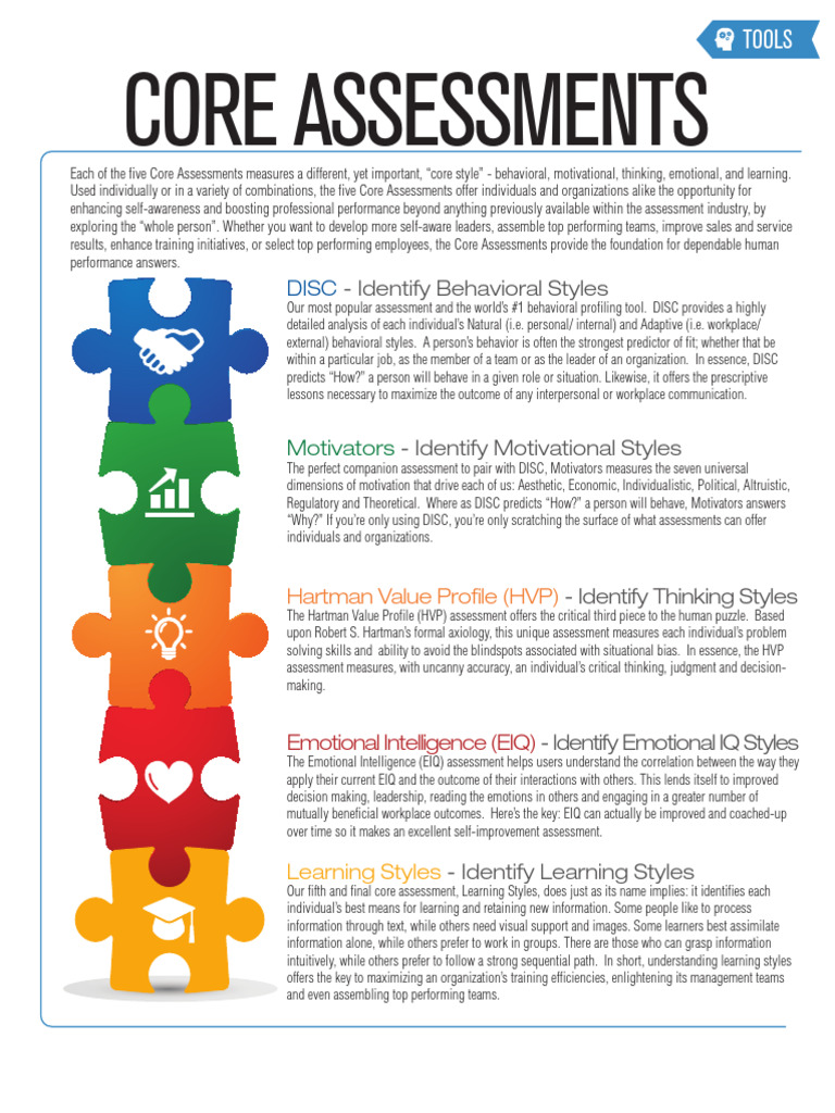 Flyer Core Assessments | PDF