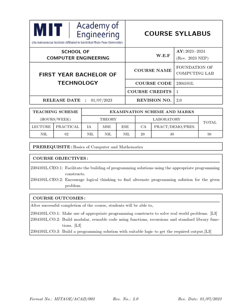 FOC Sept2024 Lab | PDF