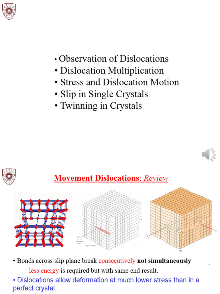 5 Plastic Deformation 2 | PDF | Plasticity (Physics) | Dislocation