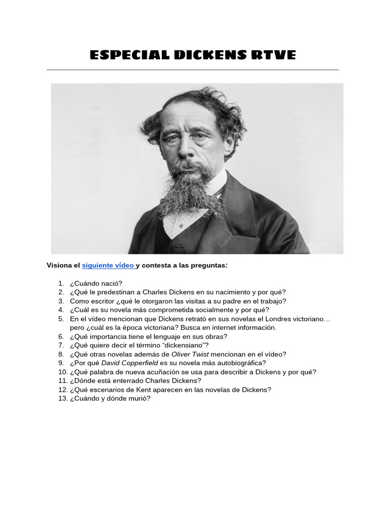Cuestionario Dickens Rtve Pdf