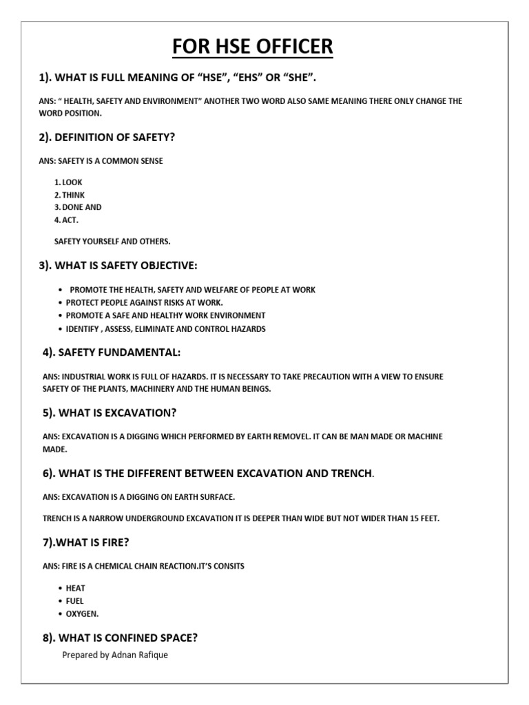 Safety Officer | PDF