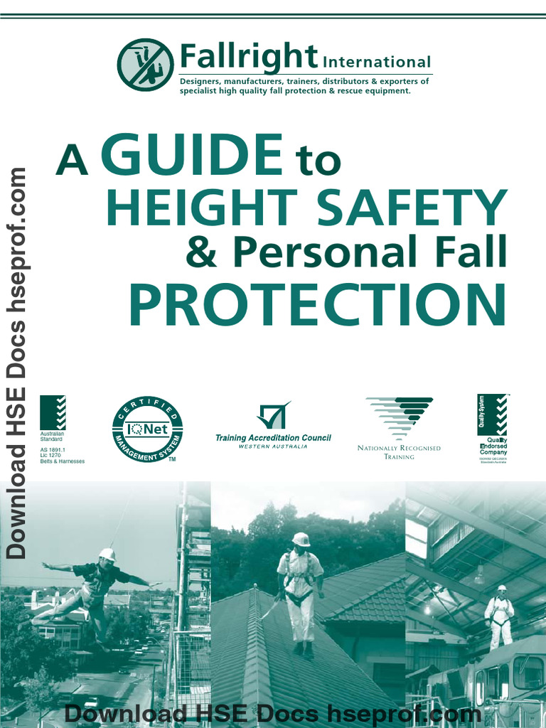 Work at Height & Personal Fall Safety Guide | PDF | Safety