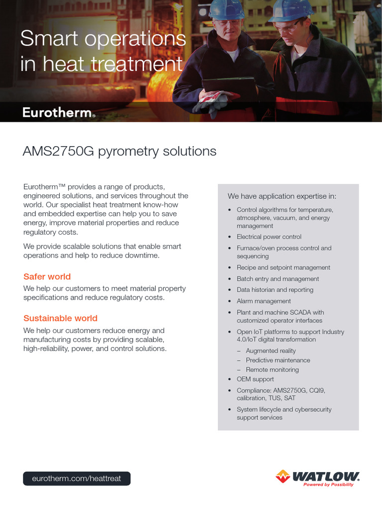 HA033625 - 3 AMS2750G Pyrometry Solutions Note | PDF