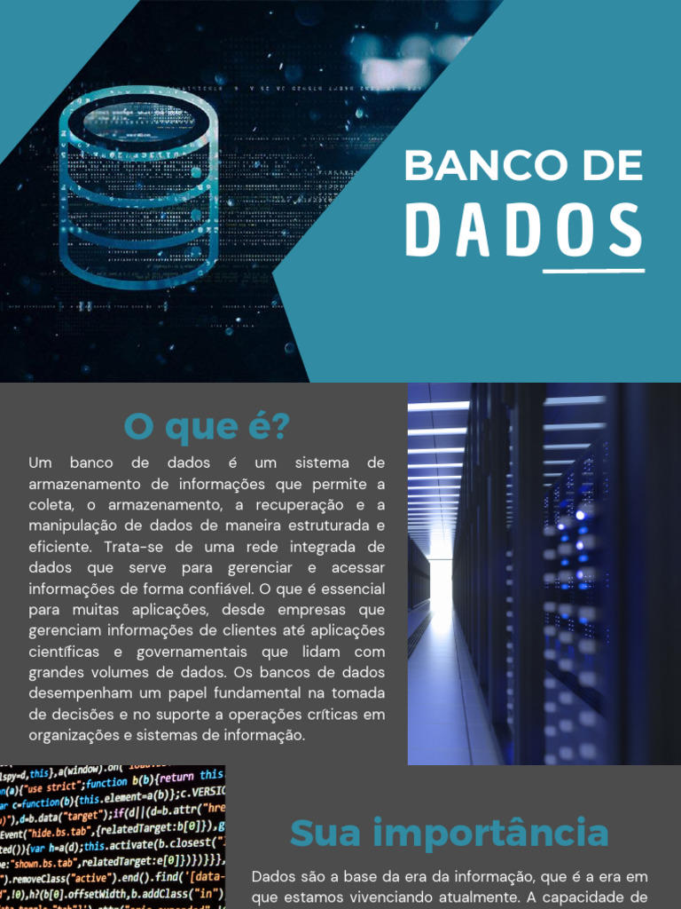 Apresentação - Banco de Dados | PDF