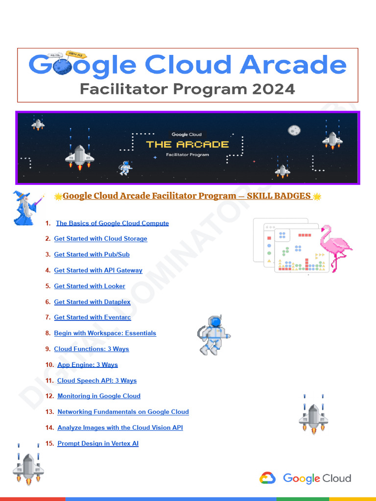 DIGITAL DOMINATORS - Google Cloud Arcade Facilitator Program - SKILL ...