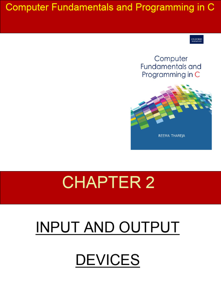 Ch-2-Input Output Devices | PDF