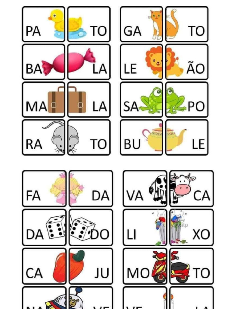 Dominó Das Palavras | PDF