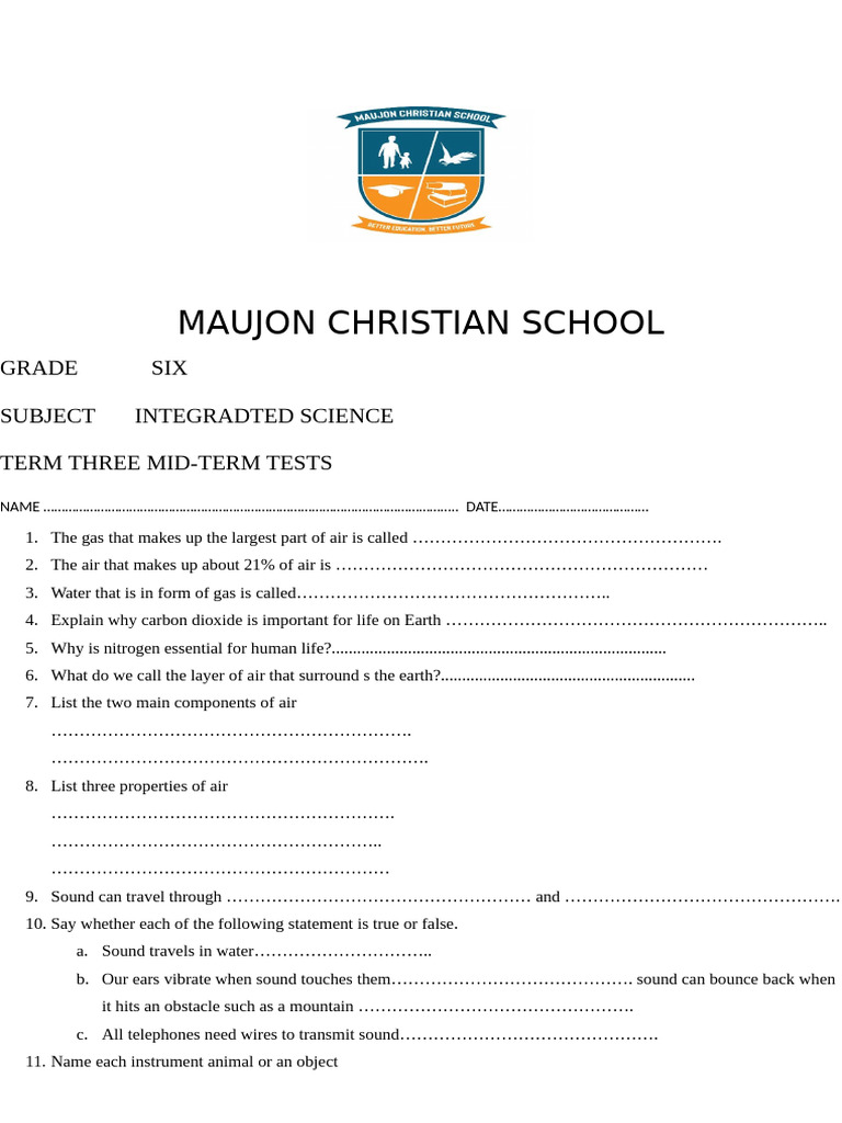TR Prudence Science Mid Term 3 Science | PDF | History