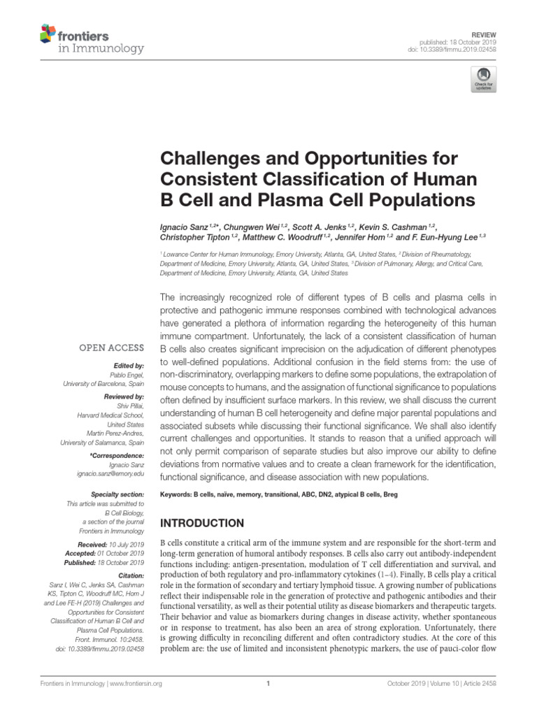 2019 Challenges and Opportunities For Consistent Classification of ...