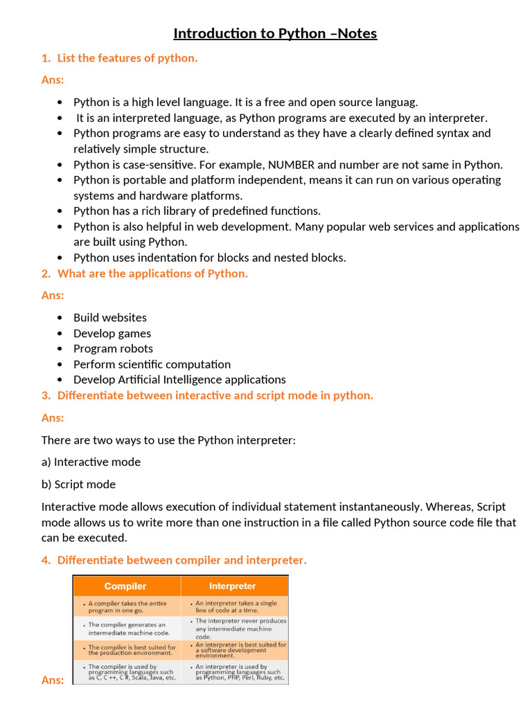 Introduction to Python-VII | PDF