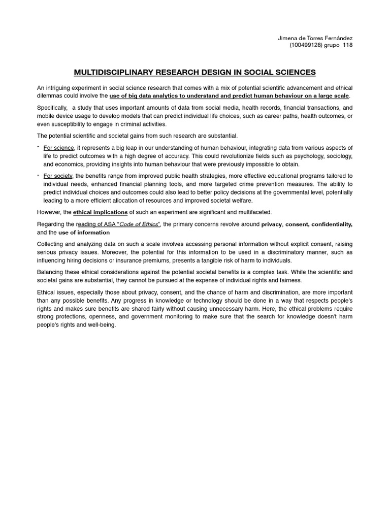 ASSIGNMENT MULTIDISCIPLINARY RESEARCH | PDF