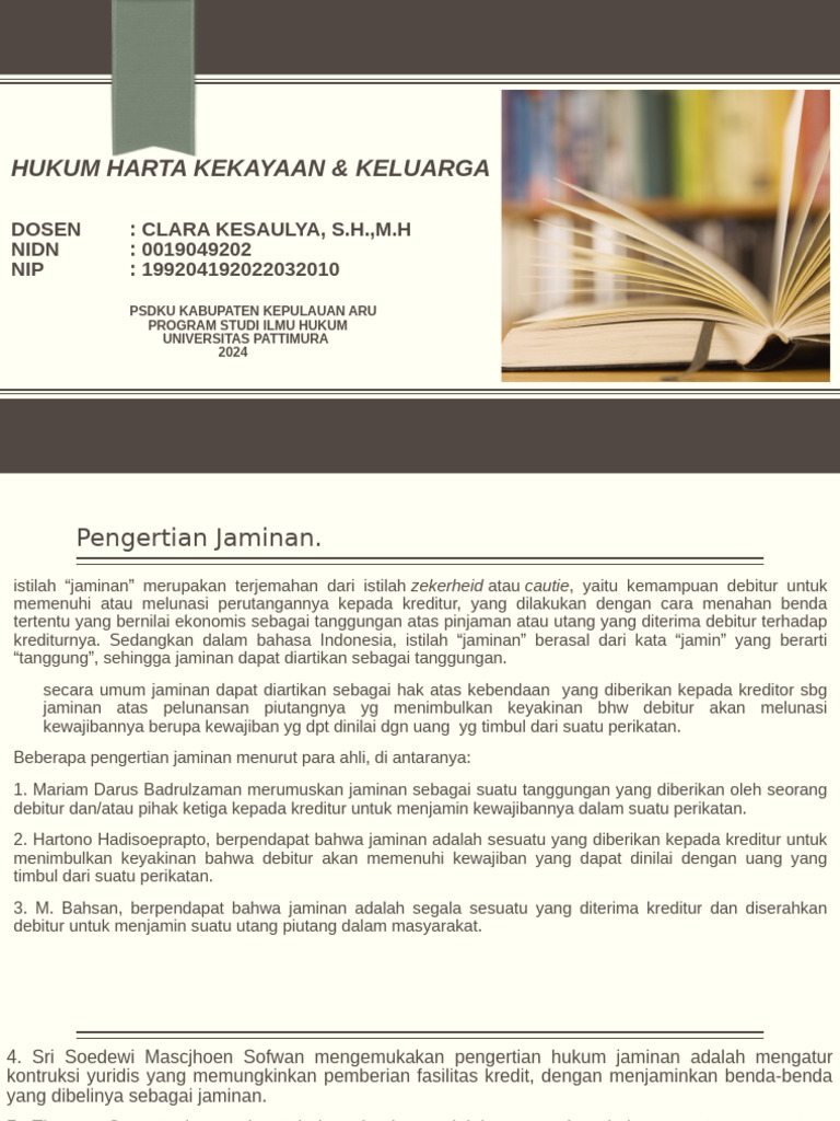 Hukum Harta Kekayaan Part 2 | PDF