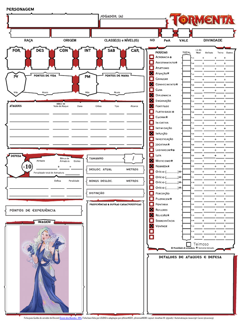 Ficha Da Lorielle | PDF