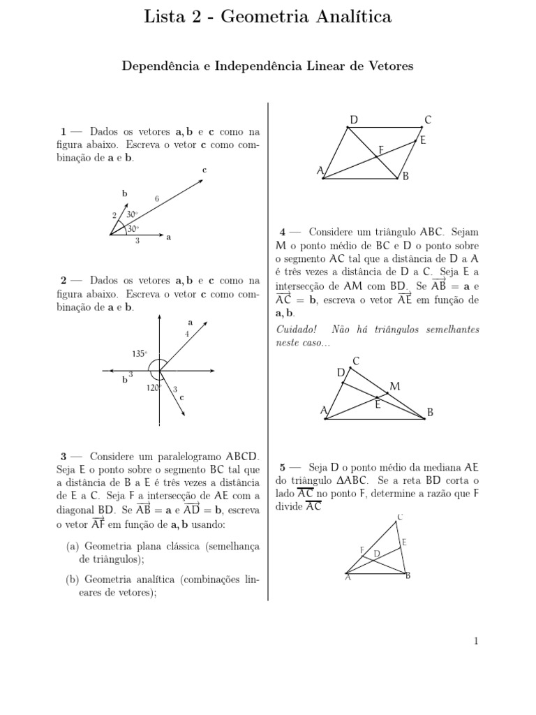 Lista2 GA UFABC | PDF