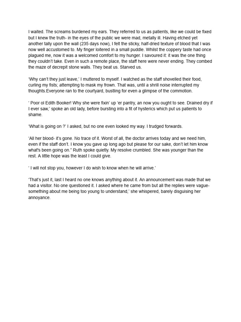 Gothic Story Example | PDF