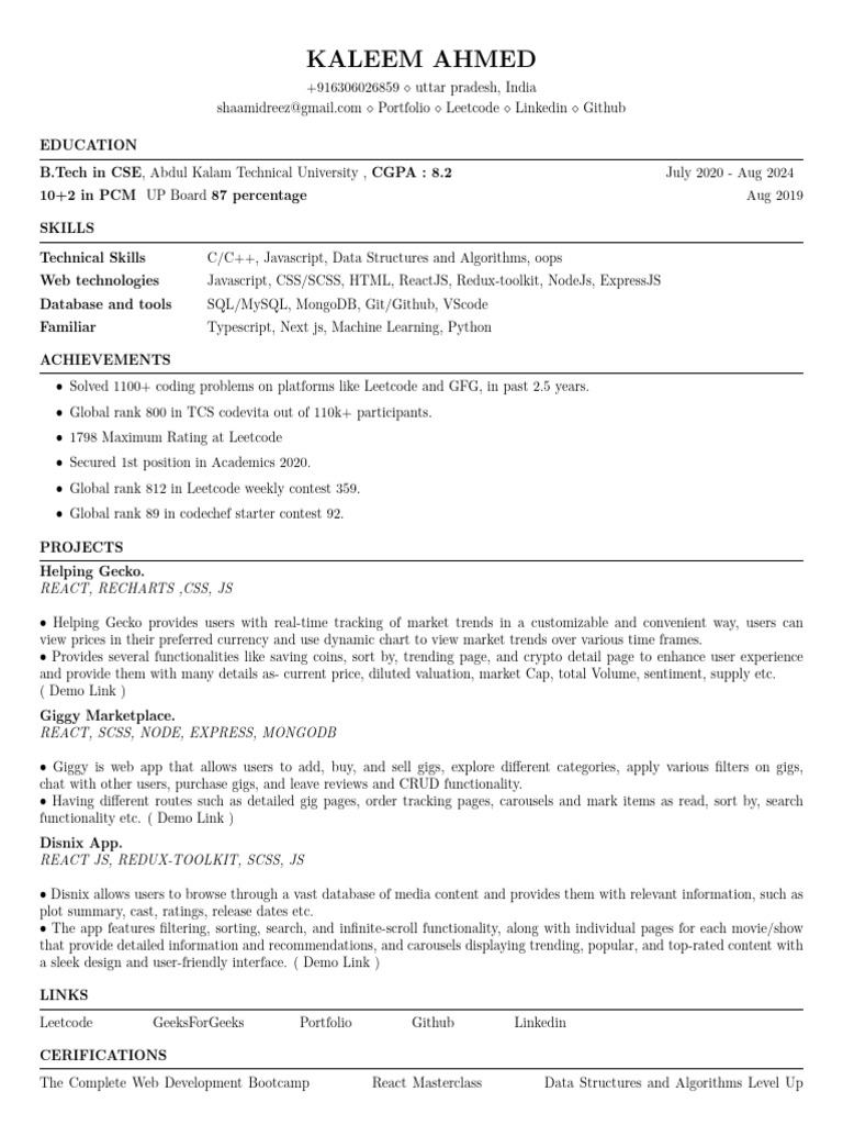 Kaleem_Ahmed_Resume | PDF