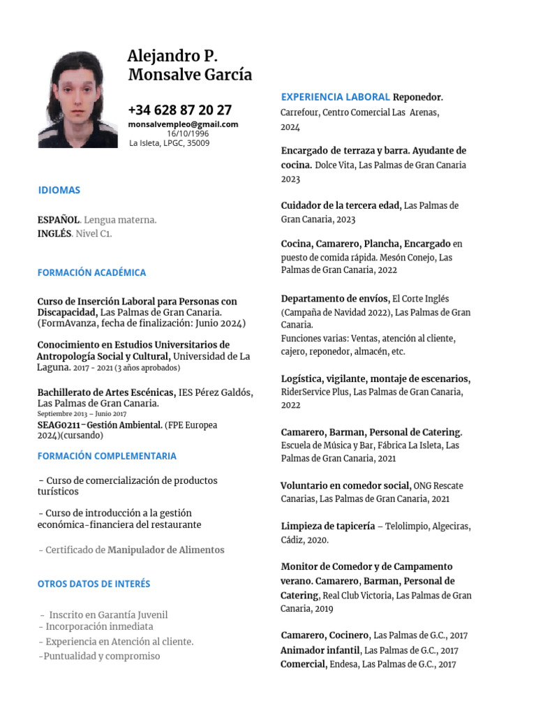 CV Alejandro Actualizado | PDF