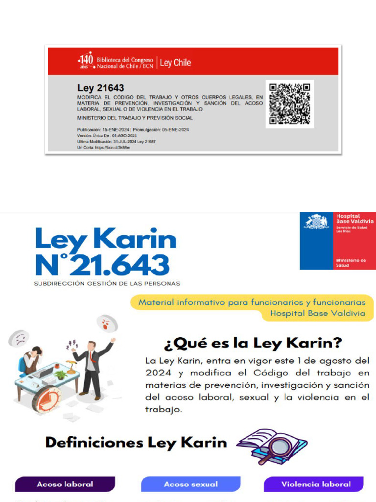 Ley Karin N°21.643 | PDF