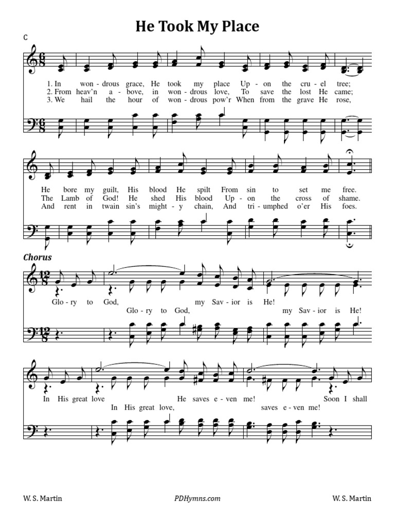 He Took My Place - N | PDF