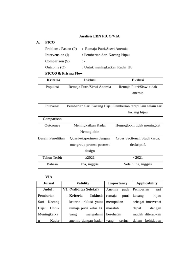 Kelompok 5 EBN Anemia | PDF