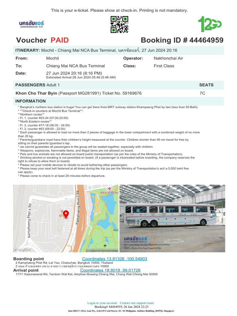Bus Ticket | PDF
