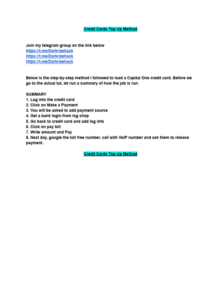 How To Load Credit Cards | PDF